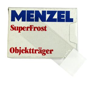 Windaus Portaobjetos con leyenda, blanco, 50 ejemplares