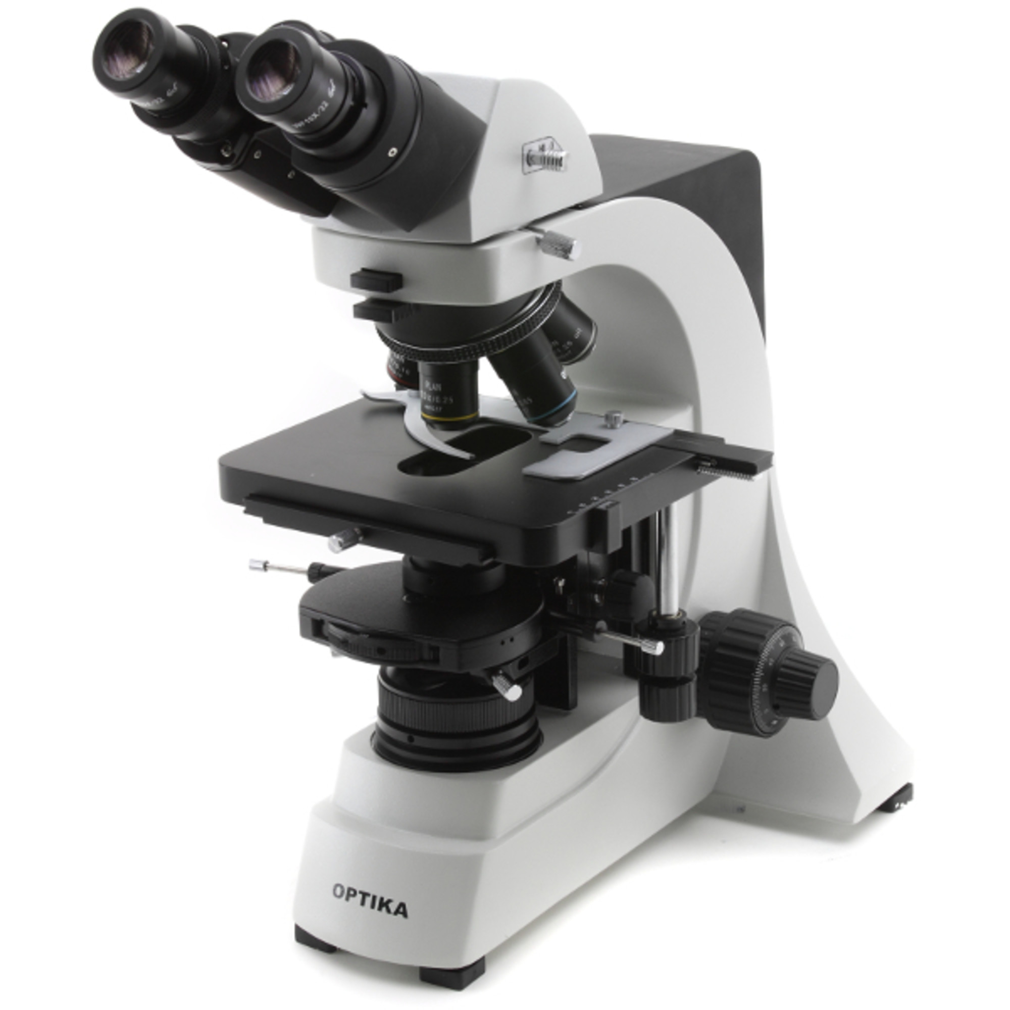 Optika Microscopio B-500Biph, Binocular, Contraste de fases, Plan IOS, LED