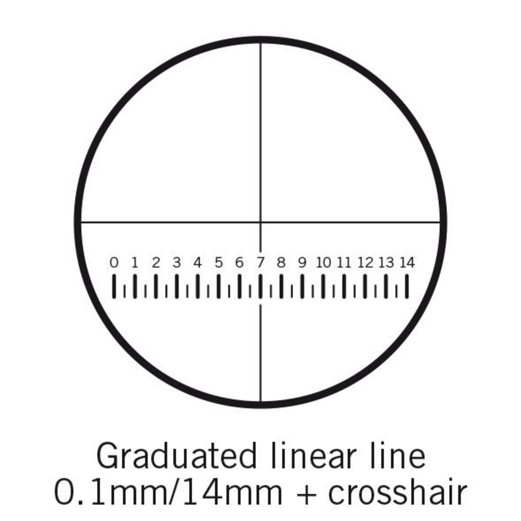 Motic Micrometer scale plate Reticle with 140 divisions in 14mm and ...