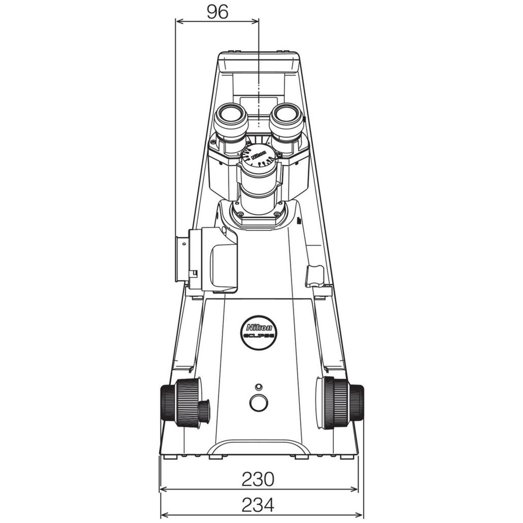 Nikon Eclipse TS2 inverted trino microscope with phase contrast ...