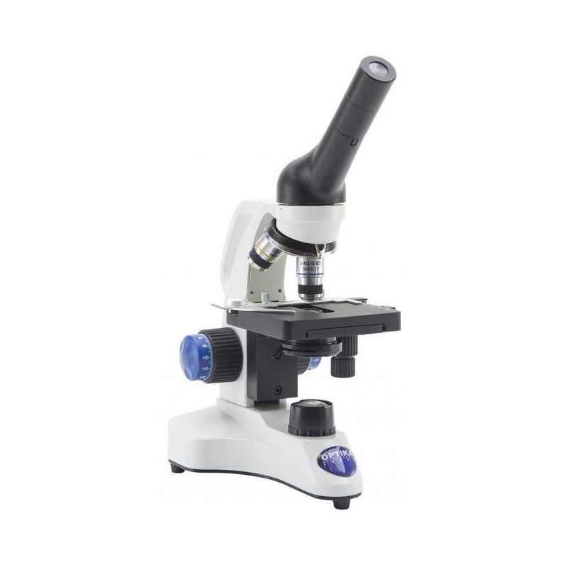 Optika Microscope B-20CR, Monocular, LED, with rechargeable batteries